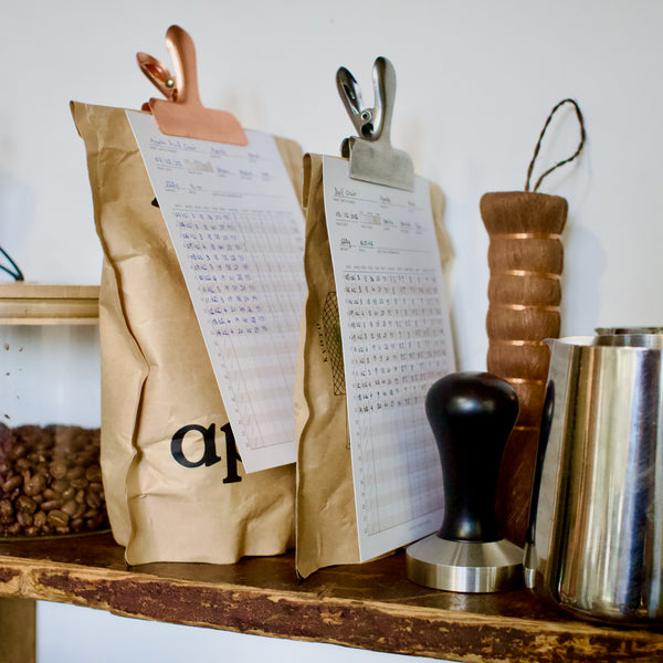 Coffee Tasting Cards – 20 Giclée Printed Forms for Dialling-in Espress ...